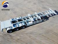 China Wo Sheng 40 Feet Skeleton Semi Trailer with JOST King Pin and Steel Construction for sale