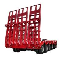 China Dual Line Brake System 13-18m Customizable Lowbed Semi Trailer for Heavy Equipment for sale