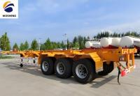 China Max Payload 30000 kg 12.4m 3 Axle 40ft Truck Trailer Chassis Skeleton Semi Trailer for sale
