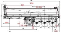 China Hydraulic 3 Axle Tipping Dump Semi Trailer for 30-100T Max Payload Heavy Duty Transport for sale