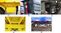 China Hydraulic 3 Axle Tipping Dump Semi Trailer for 30-100T Max Payload Heavy Duty Transport for sale
