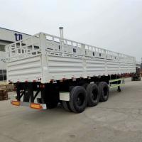 China 3 or 4 Axle Side Fence Trailer for Transporting Cargo and Animal Fence Semi Trailer for sale