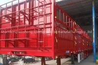 China WS 60T 3 Axis Steel High Side Fence Semi Trailer for Heavy Transport Cargo Affordable for sale