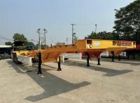 China 12R22.5*12pcs 3axle Skeleton Semi Trailer 7 Tons Tare Weight 12.85 x 2.61 x 1.55 Meters for sale