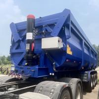 China 40ft 60ft 3/4/5 Axle U Type Hydraulic Dump Trailer Semi Truck Used Dump Semi Trailer for sale