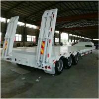 China 60-120tons Gooseneck Truck Low Bed Semi Trailer for Transporting More Axles Equipment for sale