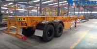 China Wosheng 2 Axle Container Skeleton Semi Truck Trailer for and Affordable Transportation for sale