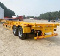China Wosheng 2 Axle Container Skeleton Semi Truck Trailer for and Affordable Transportation for sale