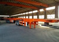 China 2/3 Axle Skeleton Semi Truck Trailer for 20FT 40FT Containers Heavy Duty Landing Gear for sale