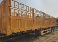 China Heavy Duty Landing Gear 28t 3 Axles Cargo Fence Semi Trailer For Transporting Vegetable for sale