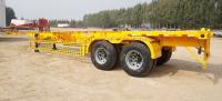 China 2/3 Axle Skeleton Semi Truck Trailer for 20FT 40FT Containers Heavy Duty Landing Gear for sale