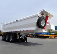 China U Shape 3 Axis 4 Axis Hydraulic Rear Tipper Dump Semi Trailer for Construction Vehicle for sale