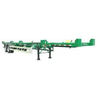 China Wosheng 2 Axles 20FT 40FT Container Skeleton Semi Trailer for Transporting Containers for sale