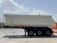 China U Shape 3 Axis 4 Axis Hydraulic Rear Tipper Dump Semi Trailer for Construction Vehicle for sale