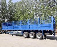 China 3 Axle Fence Steel Stake Semi Trailer Sidewall Fence Truck Trailer with 11.00R20 Tire for sale