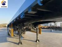 China 40 FT 2 3 Axles Flatbed Semi Truck Trailer with Mechanical Suspension and 12R22.5 Tires for sale