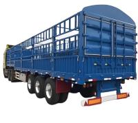 China 60/80 Tons 3 Axles Fence Semi Trailer for Vegetable and Livestock Top Rank Competitive for sale