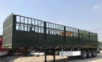 China 60/80 Tons 3 Axles Fence Semi Trailer for Vegetable and Livestock Top Rank Competitive for sale
