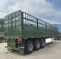 China 60/80 Tons 3 Axles Fence Semi Trailer for Vegetable and Livestock Top Rank Competitive for sale