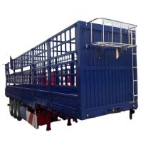 China 12400x2500x3650mm 60T/80T 3 Axles Fence Semi Trailer Suitable for Goods and Livestock for sale