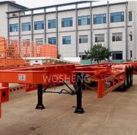 China Tire 12.00R22.5/315 80R22.5/11.00R20 Landing Gear Heavy Duty 28t Skeleton Semi Trailer for sale