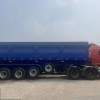 China Customizable U Shape Rear Dump Semi Trailer for Heavy Duty Hydraulic Transportation for sale