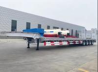 China Hydraulic Ladder Lowbed Truck Trailers for Heavy Equipment Transport 13000x2500x1100 for sale