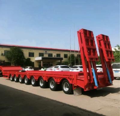 China Customizable 16-Wheel 4-Axles Low Bed Trailer in Oman 13-18m with Max Payload of 30TON for sale