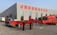 China Max Payload 30000 kg Wosheng 20 40 45 Feet Container Skeleton Semi Trailer with Discount for sale