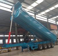 China Rear Hydraulic Lifting Dump Trailer Load 40-80Tons for Sand Coal Mining Transportation for sale