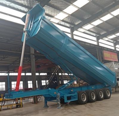China Rear Hydraulic Lifting Dump Trailer Load 40-80Tons for Sand Coal Mining Transportation for sale