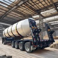 China 70 80 Tons Extendable Lowboy Semi Trailer For Heavy Duty Equipment Transport at Best for sale