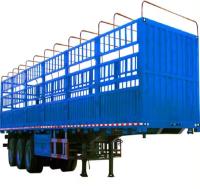 China 3/4/5 Axle Side Wall Bulk Livestock and Vegetables Semi Truck Trailer with Stake Cargo for sale