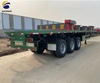 China s Custom Flatbed Semi Trailer with High Payload Capacity and Dual Line Braking System for sale