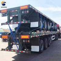 China s Custom Flatbed Semi Trailer with High Payload Capacity and Dual Line Braking System for sale