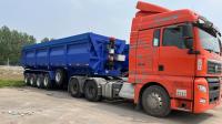 China Steel 3-Axle Rear Dump Semi-Trailer 80ton 4 axle tipper semi trailer Tipping Trailer for sale
