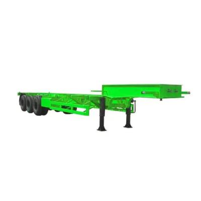 China 13Ton Axle Container Skeleton Chassis Semi Trailer With Twist Locks for Easy Loading for sale