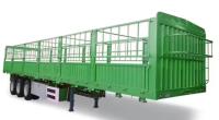 China 30-100 Ton Side Wall Dropside Cattle Livestock Bulk Cargo Fence Semi Truck Trailer for sale