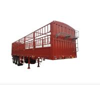 China 30-100 Ton Side Wall Dropside Cattle Livestock Bulk Cargo Fence Semi Truck Trailer for sale