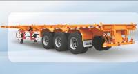 China Customization Painting 50 T Payload Skeleton Trailer for Container Truck Semi Trailer for sale