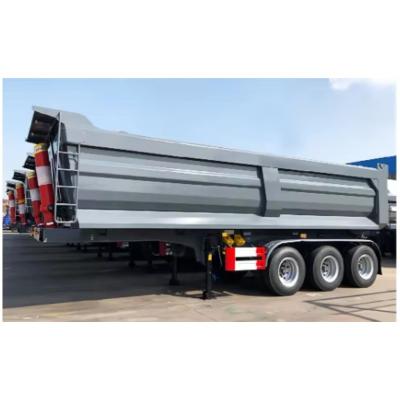 China 40-80 Ton Rear Dump Semi Trailer with Q345B/T700 Steel Main Beam and Low Maintenance for sale