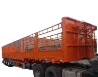 China Wosheng 40-100ton Utility Side Wall Open Livestock Vegetable Fence Truck Trailer with Drawbar for sale