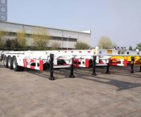 China Container Usage and Transport Skeleton Semi Trailer with Dual Line Braking System for sale