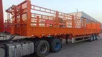 China Wosheng 40-100ton Utility Side Wall Open Livestock Vegetable Fence Truck Trailer with Drawbar for sale