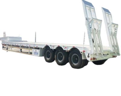 China Transport Heavy Duty Equipment with 3 4 5 Axle Mechanical Suspension Low bed Trailer for sale