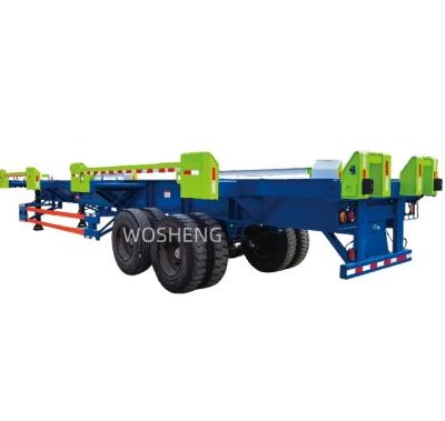 China 2 Axles 20FT 40FT Wharf Comb Combined Transportation Skeleton Container Trailer for sale