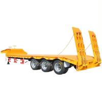 China Semi-Trailer Heavy-Duty Lowbed Semi Trailer with 3/4 Axle and Tare Weight of 40-100TON for sale