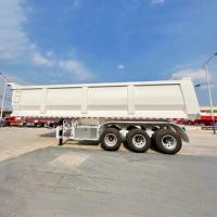 China Direct Heavy Duty 3 Axles 4 Axles 50-80 Tons Hydraulic Tipper Rear Dump Semi Trailer for sale