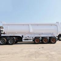 China Direct Heavy Duty 3 Axles 4 Axles 50-80 Tons Hydraulic Tipper Rear Dump Semi Trailer for sale
