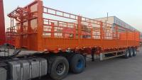 China 40-100ton Utility Drop Side Wall Open Livestock Vegetable Fence Truck Cargo Semi Trailer for sale